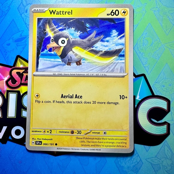 Pokemon | Toys | Wattrel 6691 Common Pokmon Surging Sparks | Poshmark